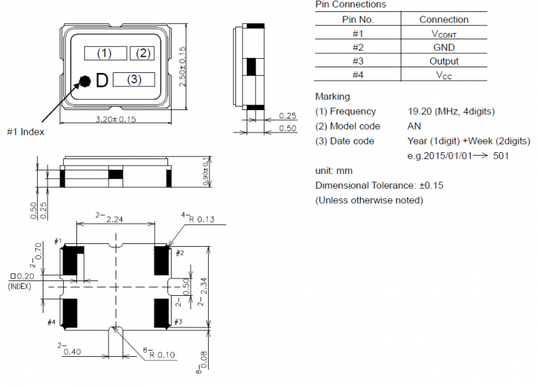 VC-TCXO压控温补晶振19.2MHZ (DSA321SDN) 1XTV19200PDA规格书 | 深圳市晶诺威科技有限公司