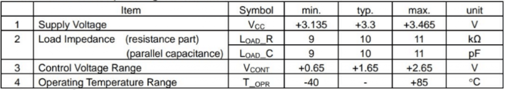 精度0.5PPM KDS压控温补晶振VC-TCXO 26MHZ规格参数 | 深圳市晶诺威科技有限公司