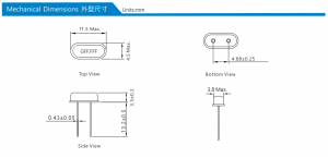 常用无源晶振封装尺寸：49S/49SMD/M49SMD及49U | 深圳市晶诺威科技有限公司